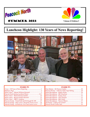 "NBC Peacock North Summer 2023 Newsletter" by Peacock North Staff