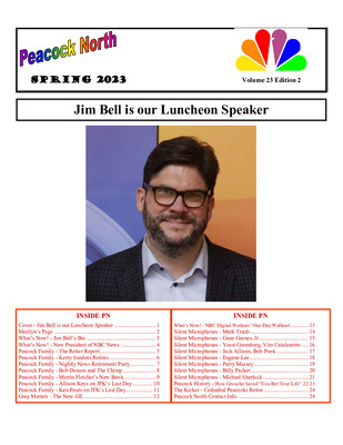 "NBC Peacock North Spring 2023 Newsletter" by Peacock North Staff